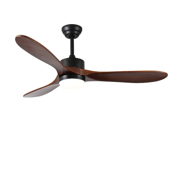 Quạt Trần Đèn 3 Cánh Gỗ Phong Cách Tối Giản Hiện Đại QT158