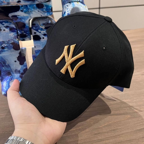 Nón MLB Metal Logo Structured New York Yankees 'Black Gold' 3ACPIG01N-50GOS