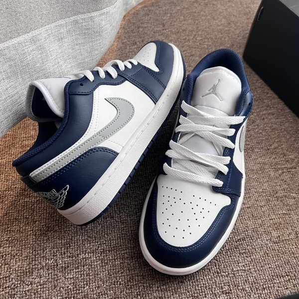 Giày Nike Air Jordan 1 Low Midnight Navy 553558-141 / 553560-141 CHÍNH ...