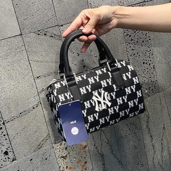 502 - Túi MLB Classic Monogram Jacquard Boston Bag New York Yankees ...