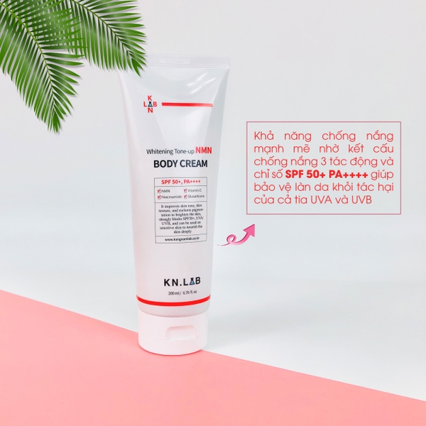 Kem body chống nắng dưỡng trắng nâng tone NMN Spf 50+ PA++++ Kangnamlab - Kn.Lab (40ea)