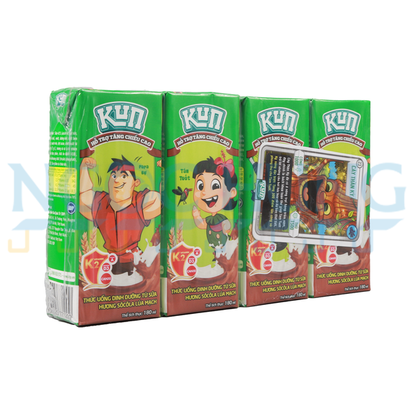 Sữa nước Kun socola lúa mạch 180ml
