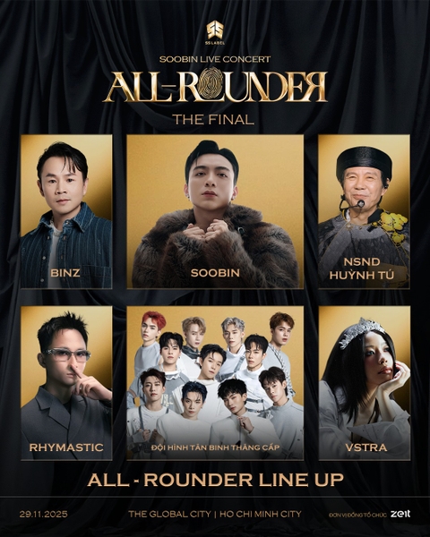 Lộ diện dàn Line-up Soobin Live Concert: All-Rounder The Final cực khủ