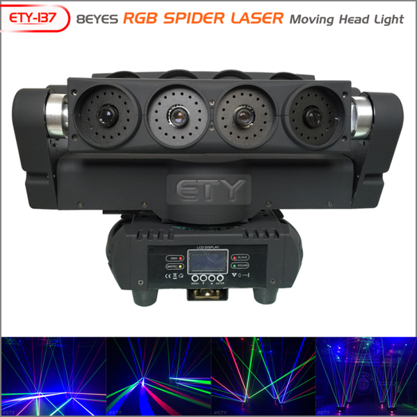ETY-137 8eyes RGB Spider Laser Moving Head Light
