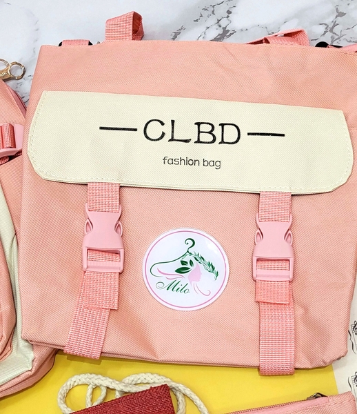 Balo Quảng Châu CLBD BAG (set gồm 5 cái) - Hồng