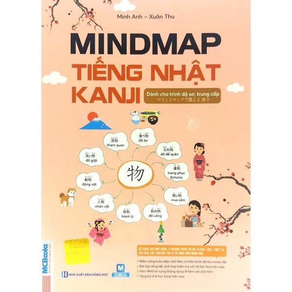 Mindmap Kanji Tiếng Nhật - Dành Cho Trình Độ Sơ Trung Cấp