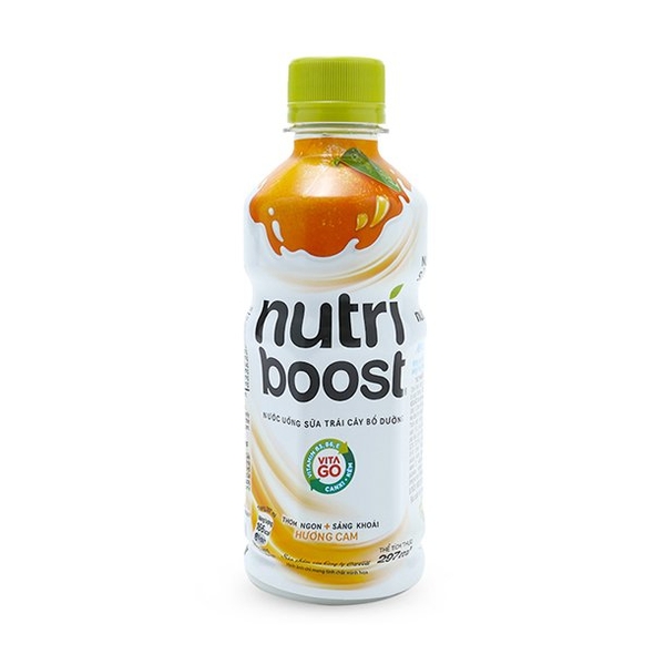 Nước uống sữa trái cây Nutri boost, vị cam (297ml), Siêu thị Đức Thành