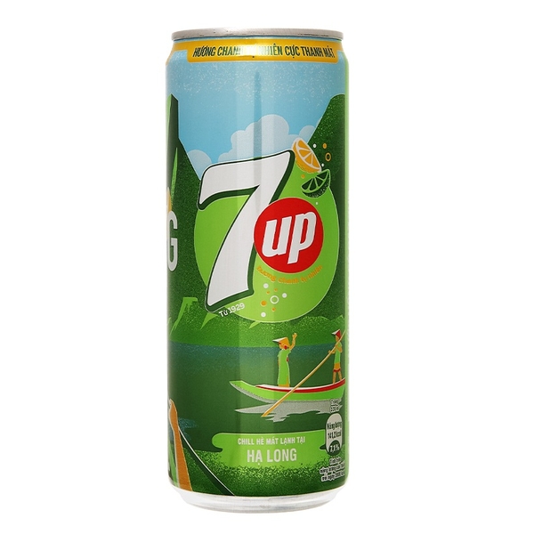 Nước ngọt 7Up hương chanh tự nhiên, lon (320ml), Siêu thị Đức Thành