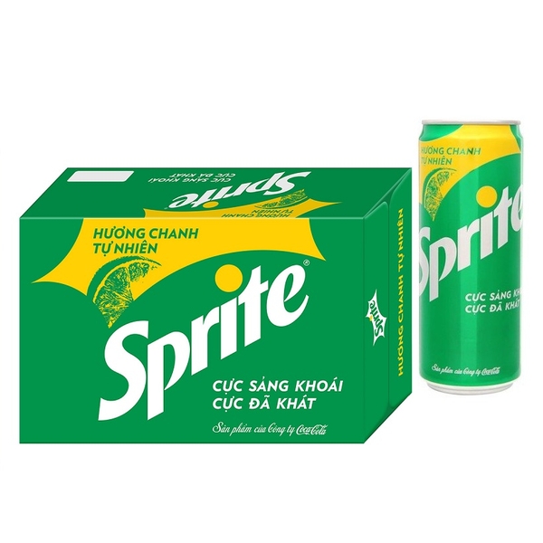 Nước ngọt Sprite lon cao, thùng (24*320ml), Siêu thị Đức Thành