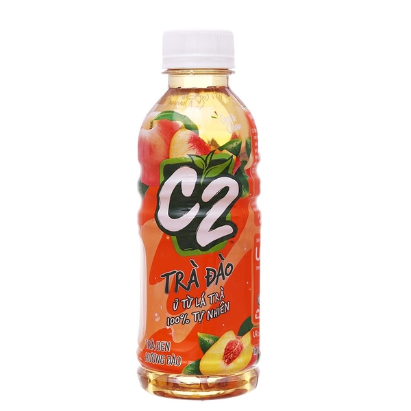 Nước ngọt C2, trà đen hương đào (360ml), Siêu thị Đức Thành