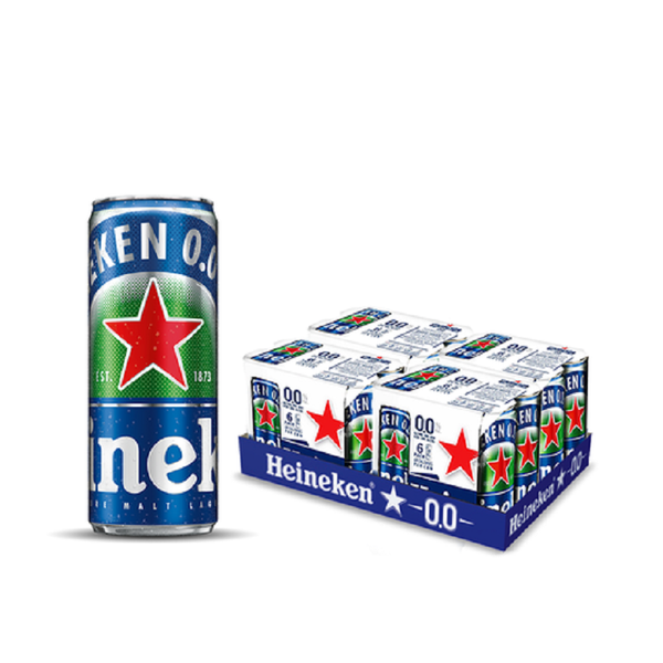 Bia Heineken không cồn, lon (330ml, 0%). Siêu thị Đức Thành