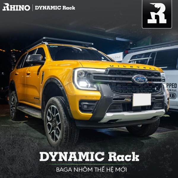 Baga mui xe Ford Everest hiệu Rhino Dynamic Rack Bền Bỉ và Phong Cách ...