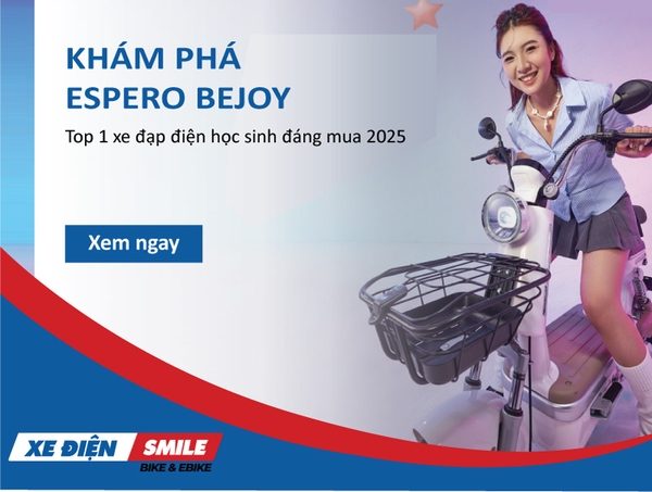 ESPERO BeJoy: Mẫu xe đạp điện nhỏ gọn, an toàn, tiết kiệm