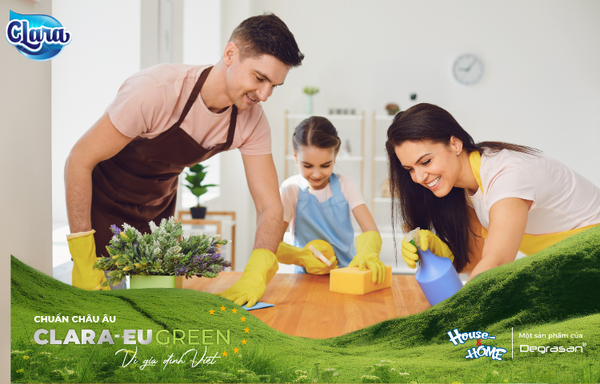 Thành thơi với 04 tuyệt chiêu giảm thiểu việc nhà cùng CLARA Châu Âu