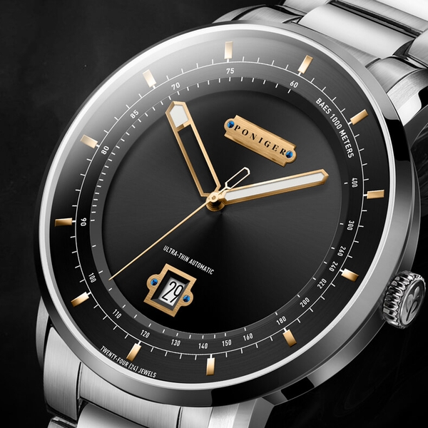 Đồng Hồ Nam Chính Hãng Poniger P913-2 Automatic