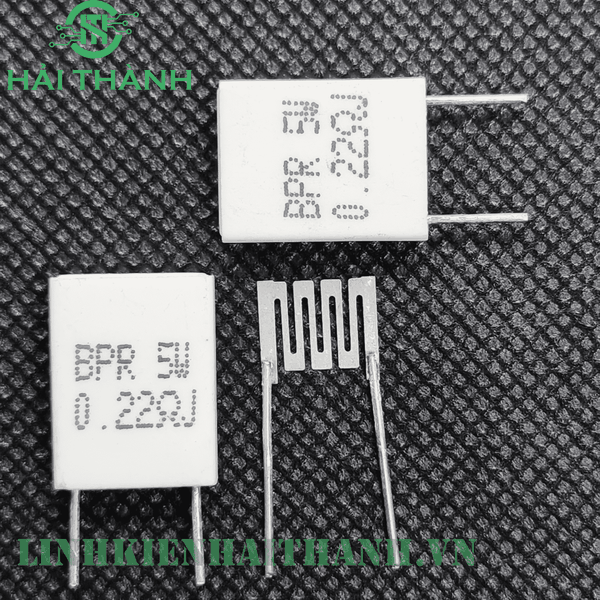 ĐIỆN TRỞ SỨ 0,22R 5W LOẠI ĐỨNG