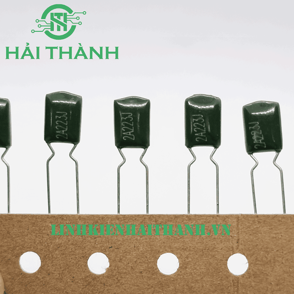 TỤ 2A223J 100V 22nF MÀU XANH
