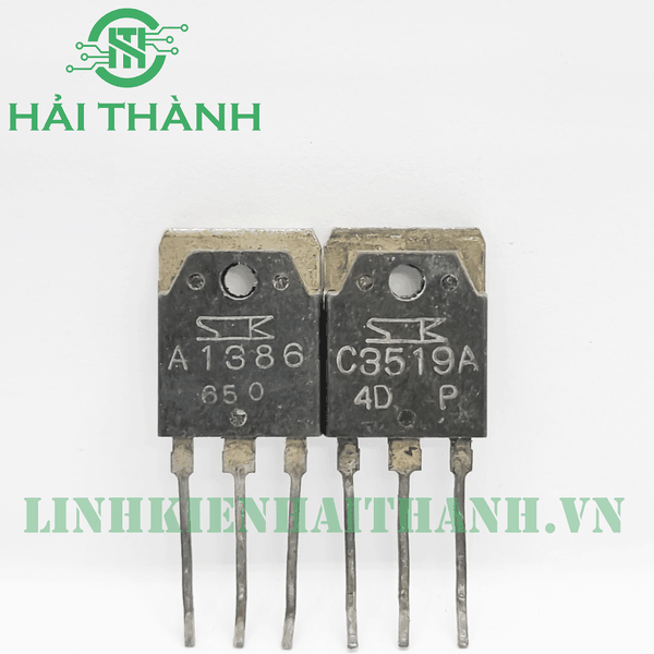 A1386 C3519 THÁO MÁY TRANSISTOR PNP-NPN TO3P (180V,15A,130W)