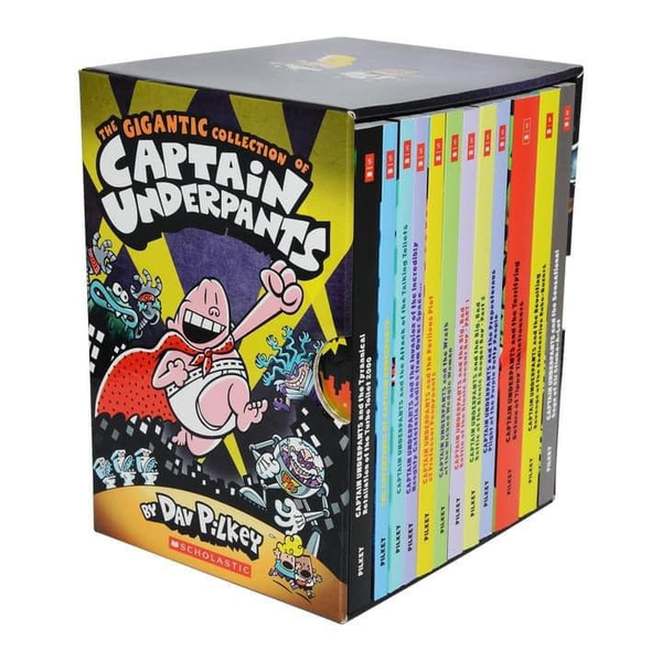 ( Sách nhập khẩu) Captain Underpants 12 cuốn- bản màu
