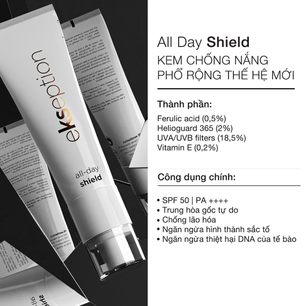 Kem Chống Nắng Phổ Rộng ekseption All Day Shield SPF50+
