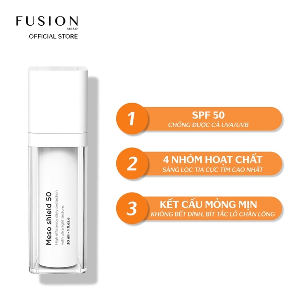 Kem Chống Nắng Phổ Rộng Fusion Meso Shield SPF 50+