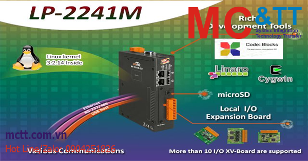 Giới thiệu bộ lập trình nhúng Linux PAC-LP-2000 hãng ICP DAS | MC&TT Co., Ltd