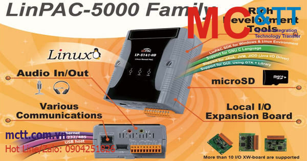 Giới thiệu bộ lập trình nhúng Linux PAC-LP-5000 hãng ICP DAS | MC&TT Co., Ltd