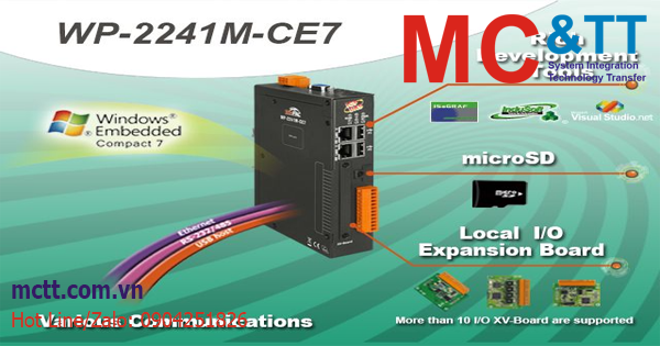 Giới thiệu bộ lập trình nhúng WinCE PAC-WP-2000-CE7 hãng ICP DAS | MC&TT Co., Ltd