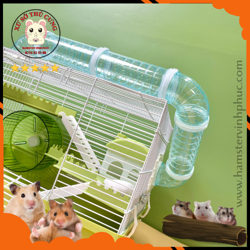 Lồng hamster 3 tầng 47 ống chui