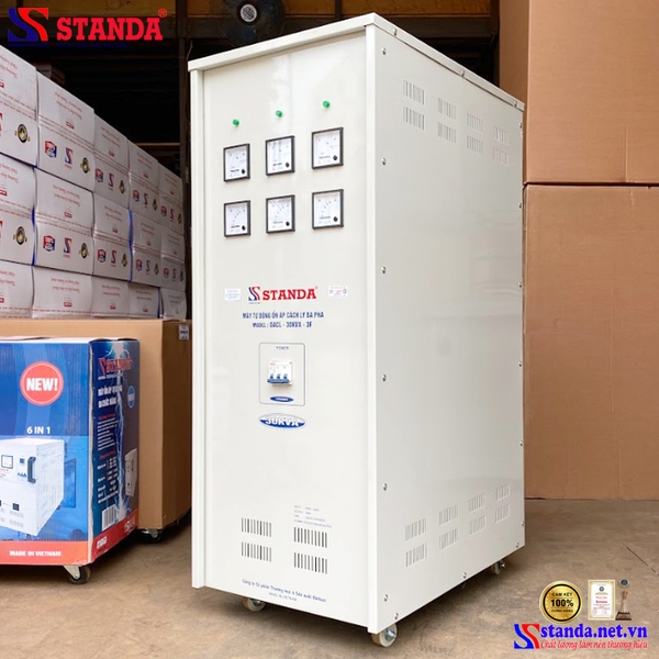 ỔN ÁP CÁCH LY STANDA 30KVA ĐIỆN ÁP 260V – 430V ĐIỆN ÁP RA 380V 3 PHA