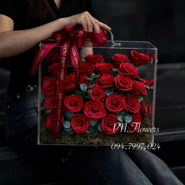 Vali Hoa Sáp Thơm Tặng Người Yêu "Vườn Hoa Hồng"