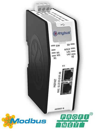 Anybus X-gateway - Modbus TCP Client - PROFINET-IO Device - AB9007-B ...