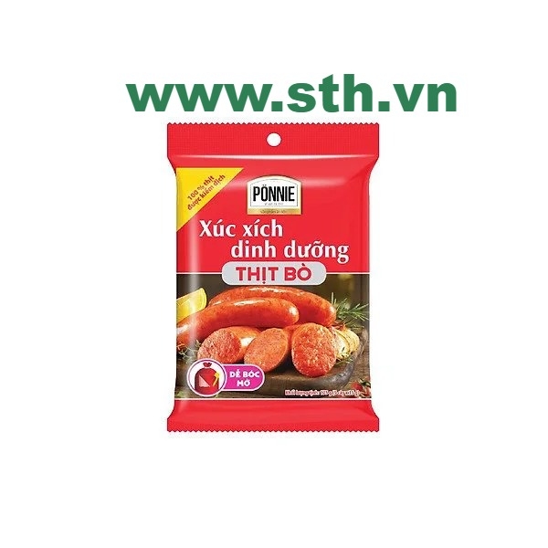 Xúc xích Ponne vị bò 210g (6 chiếc x 35g)
