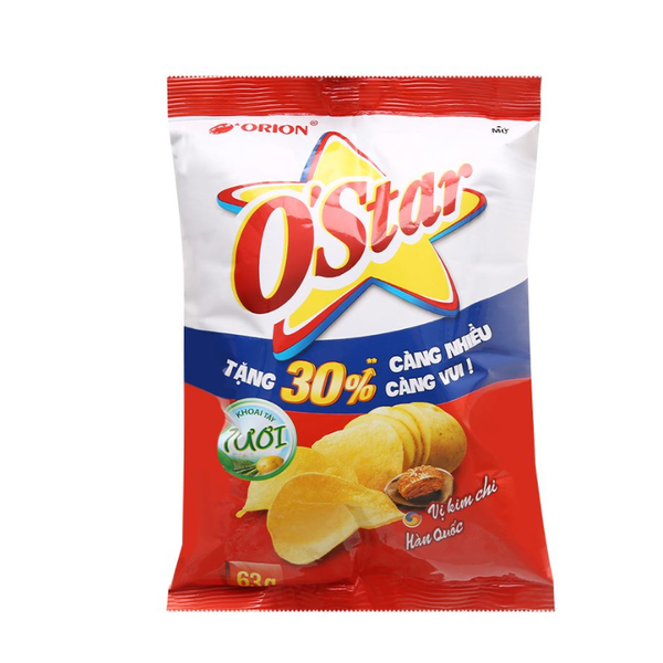 Bim bim Ostar vị kim chi Hàn Quốc 63g