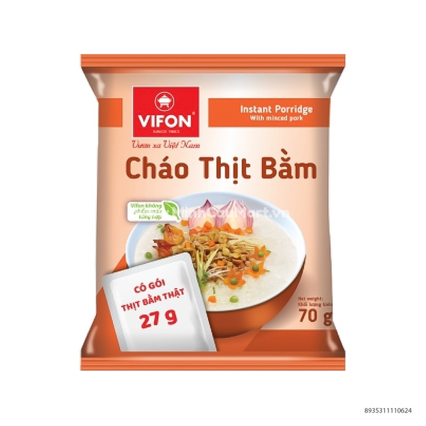Cháo thịt bằm 70gr Vifon