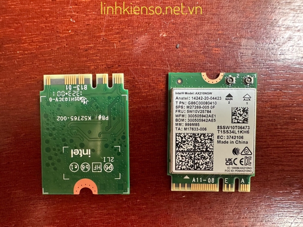 Card Intel WiFi 6E AX210 M.2 NGFF 2.4G/5G/6G 2400Mbps Bluetooth 5.3 mới