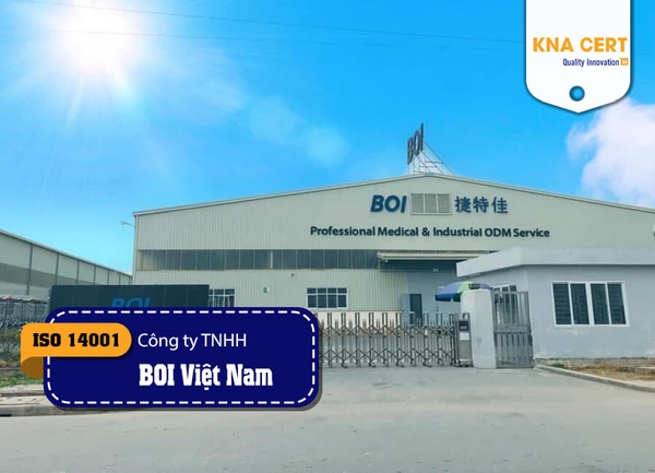 Chứng nhận ISO 14001 & ISO 45001 Cho Công Ty TNHH BOI Việt Nam