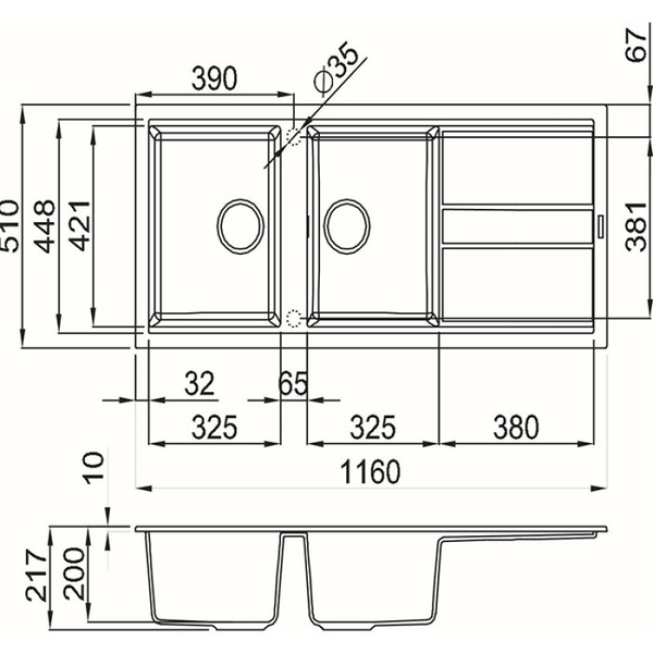 Chậu Rửa Malloca TITANIUM K-50073 (nano)