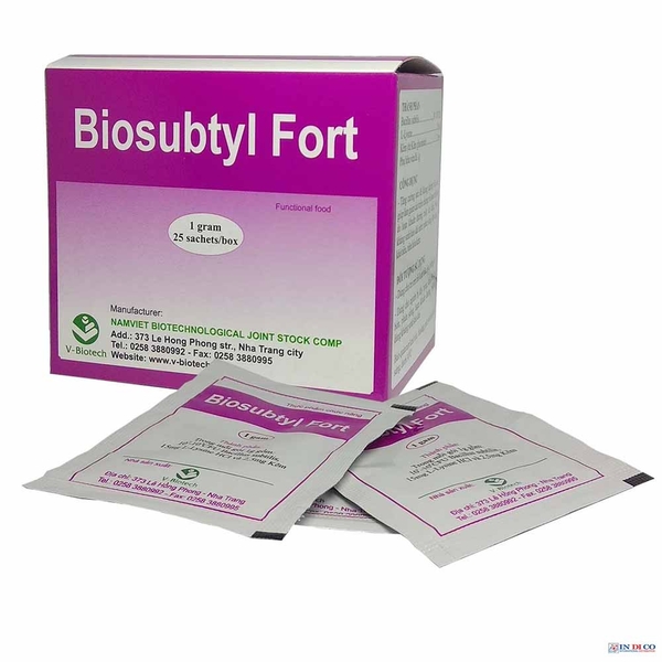 BIOSUBTYL FORT (Gói) 25 gói x 1g | CÔNG TY CỔ PHẦN DƯỢC LÂM ĐỒNG – LADOPHAR