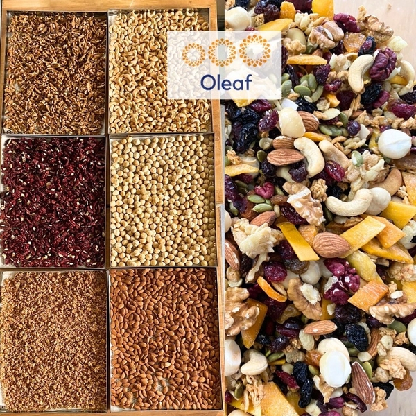 Granola Siêu Hạt 5% Yến Mạch Ngũ Cốc Ăn Kiêng Giảm Cân OLEAF Eat Clean ...