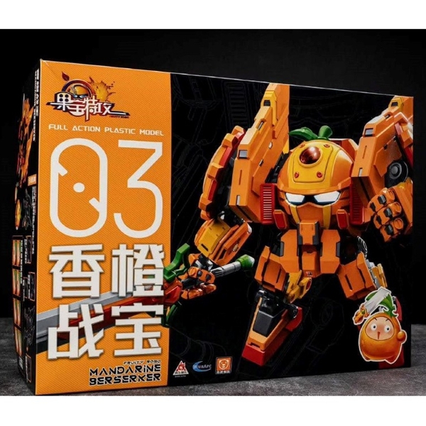 Mô Hình Lắp Ráp Quýt Kiếm Sĩ Robot Trái Cây Yi li Chuang Wan Chính Hãng