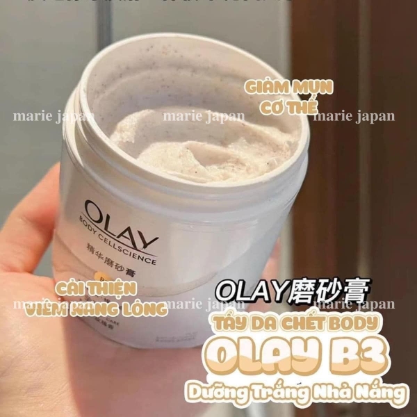 Tẩy TBC Olay Body Cellscience B3 + Vitamin C Hũ 200g