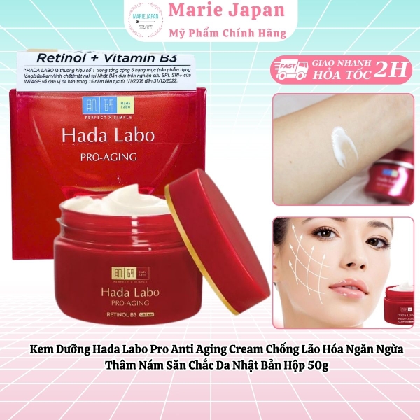 Kem Dưỡng Hada Labo Pro Anti Aging Cream Chống Lão Hóa Ngăn Ngừa Thâm ...