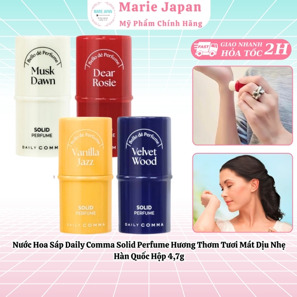 Nước Hoa Sáp Daily Comma Solid Perfume Hương Thơm Tươi Mát Dịu Nhẹ Hàn ...