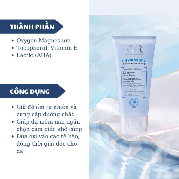 SRM SVR Physiopure Gelee Moussante Tuýp 55ml