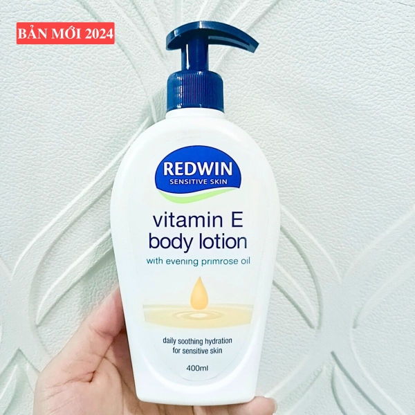 Sữa Dưỡng Thể Redwin Vitamin E Cho Da Nhạy Cảm - Chai 400ml