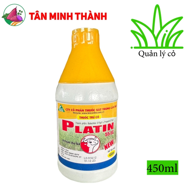 Platin 55EC - Thuốc trừ cỏ trên lúa, diệt cỏ lồng vực, cỏ đuôi phụng ...
