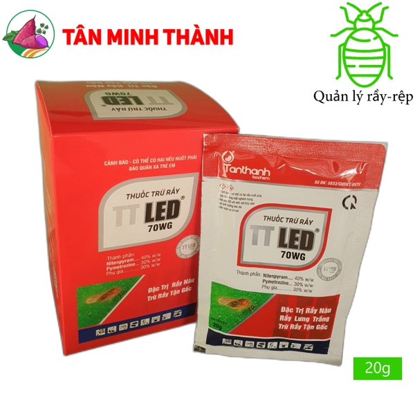 TT Led Tân Thành 70WG - Thuốc đặc trị rầy nâu, rầy lưng trắng, rầy xanh ...