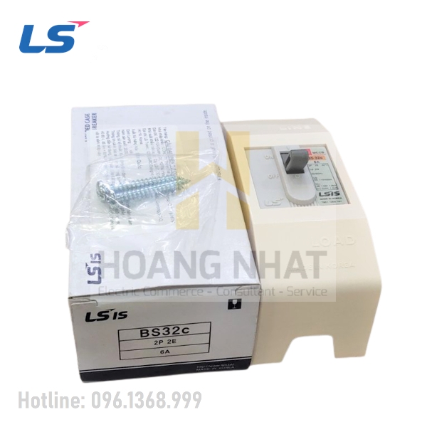 Aptomat MCCB BS32c w/c 2P 20A 1.5kA LS (loại có vỏ)