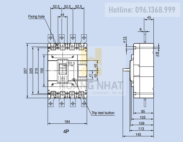 Aptomat MCCB ABS404c 4P 400A 65kA LS